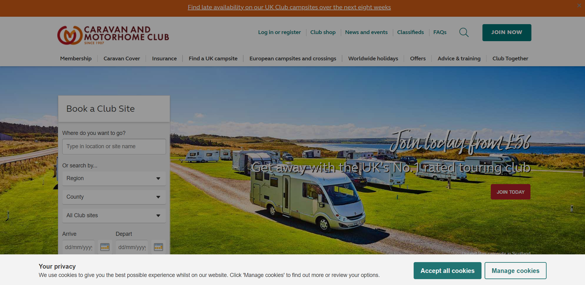 Caravan and Motorhome Club - Top 10 in the UK | UK Business Magazine