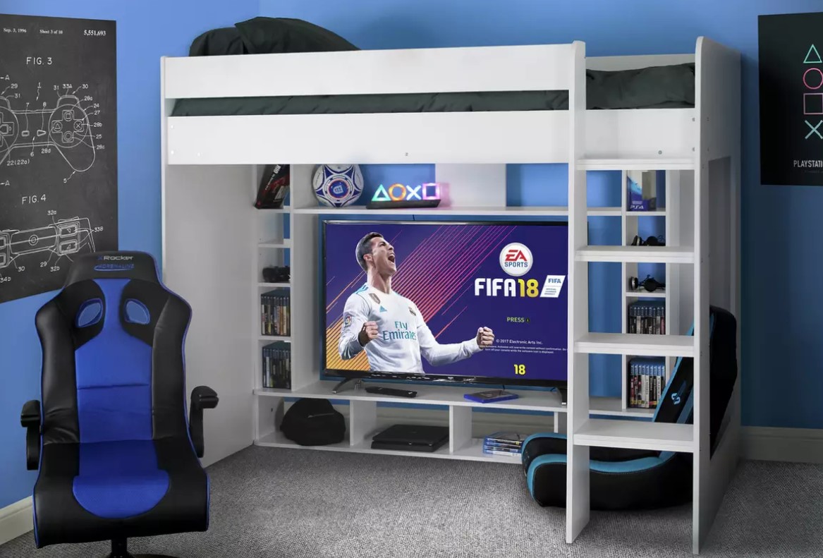 Habitat Gaming High Sleeper Bed Frame – White | UK Business Magazine