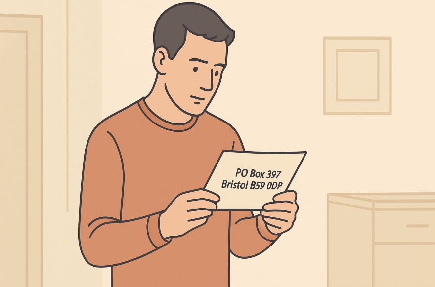 PO Box 397 Bristol BS9 0DP | Find Out Who's Sending You Mail!