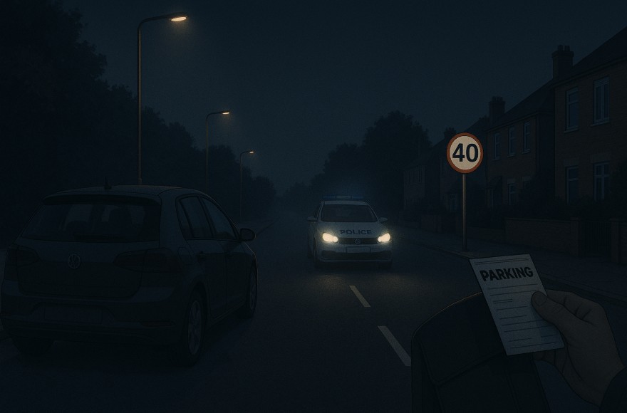 What Should You Do When You Park at Night on a Road That Has a 40 MPH ...