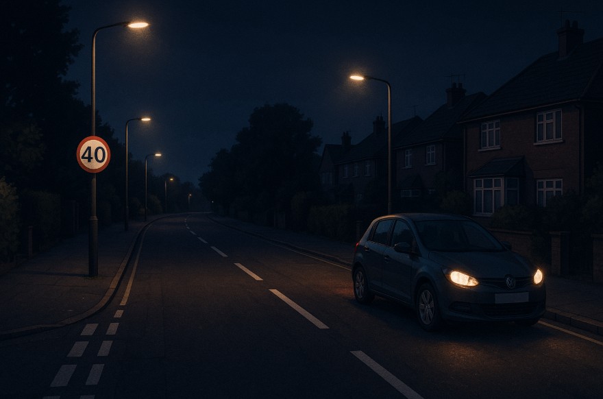 What Should You Do When You Park at Night on a Road That Has a 40 MPH ...