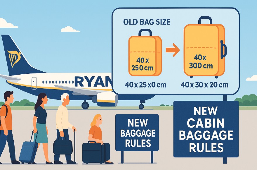 Ryanair Cabin Baggage Allowance Changes | What’s the New Limit?