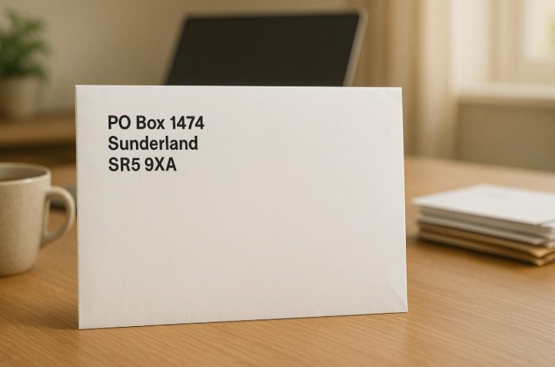 PO Box 1474 Sunderland SR5 9XA | Who Sends Letters From This Address?